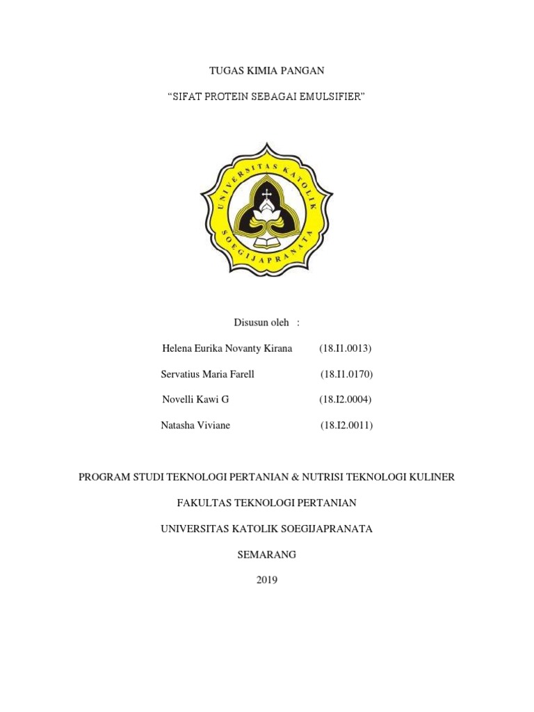 9 - Sifat Protein Sebagai Emulsifier | PDF