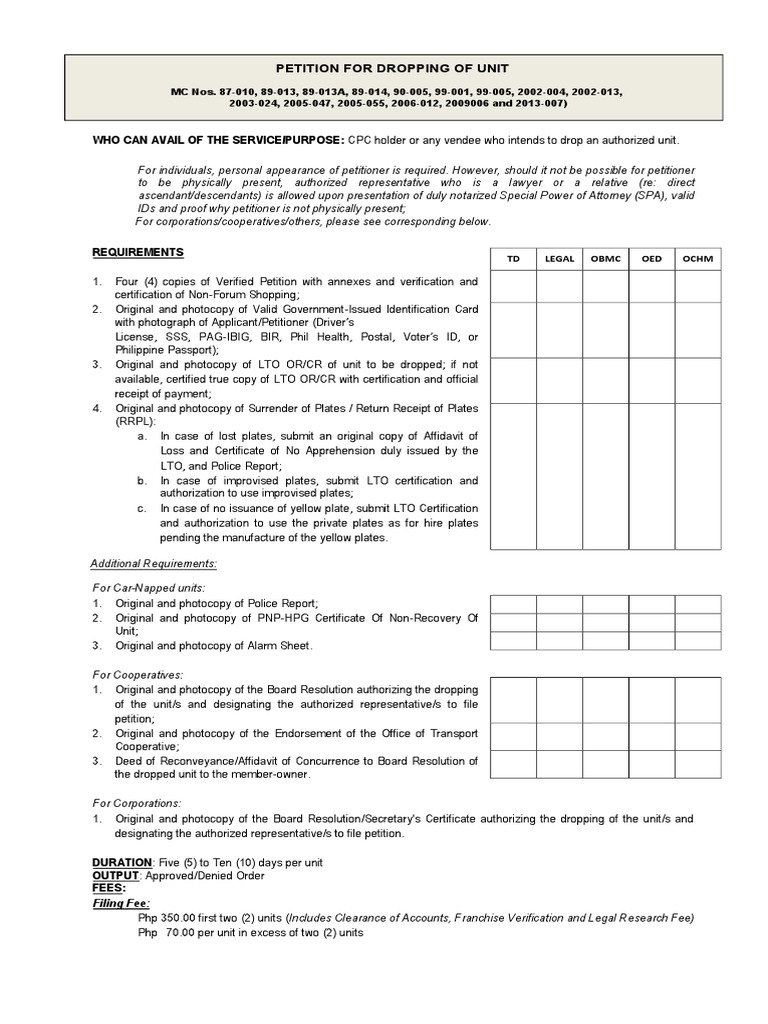 G. Dropping of Unit | PDF | Identity Document | Government And Personhood