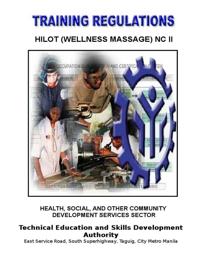 Hilot (Wellness Massage) Nc Ii: Technical Education and Skills ...