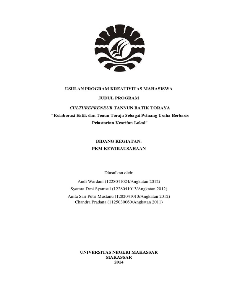 Contoh PKM K | PDF
