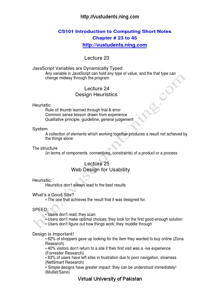 Javascript Variables Are Dynamically Typed: Cs101 Introduction To ...