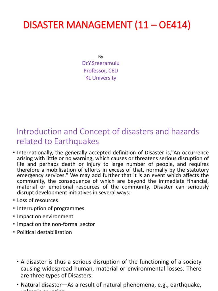 Final Ppt On Disaster Management Download Free Pdf Tsunami Volcano