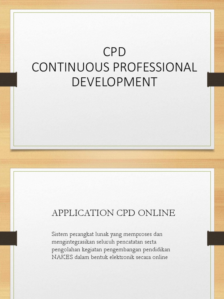 Panduan CPD Online Revisi3 | PDF