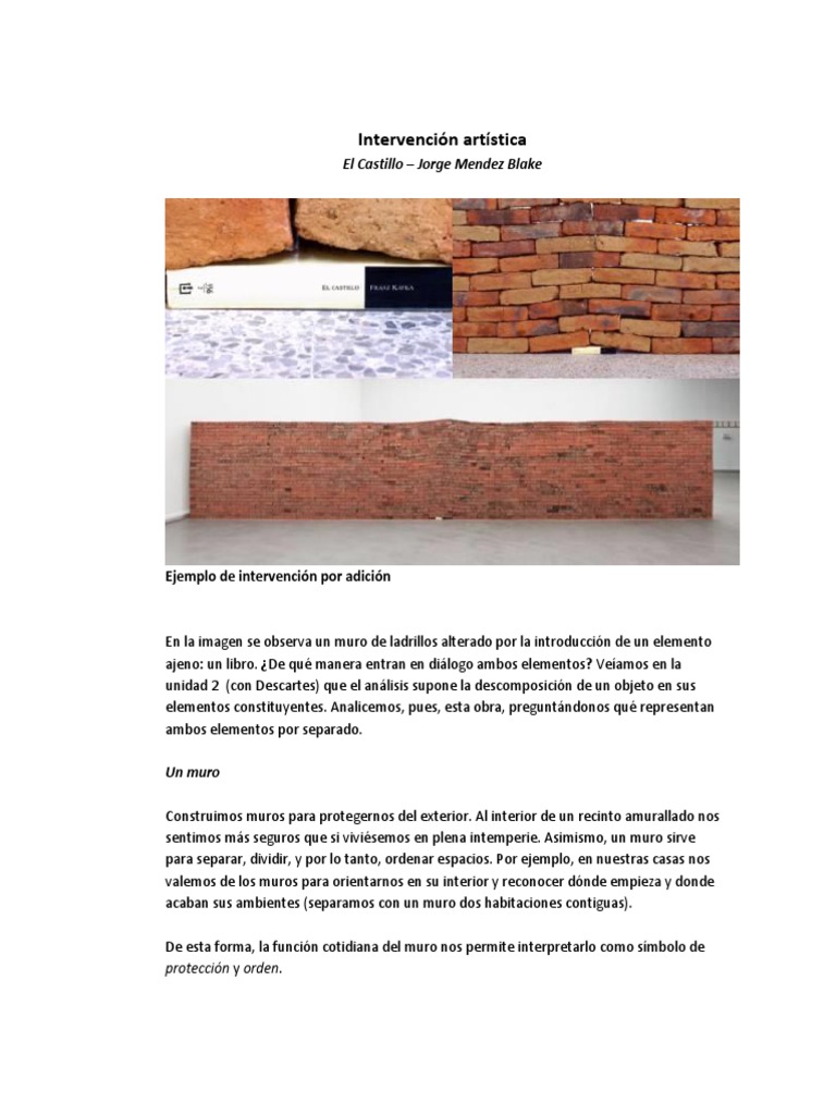 El Castillo Jorge Mendéz Blake Intervención | PDF | Science | Ciencia ...