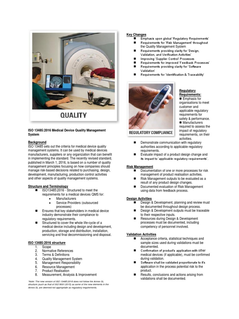 ISO 13485 Overview | PDF | Risk Management | Medical Device