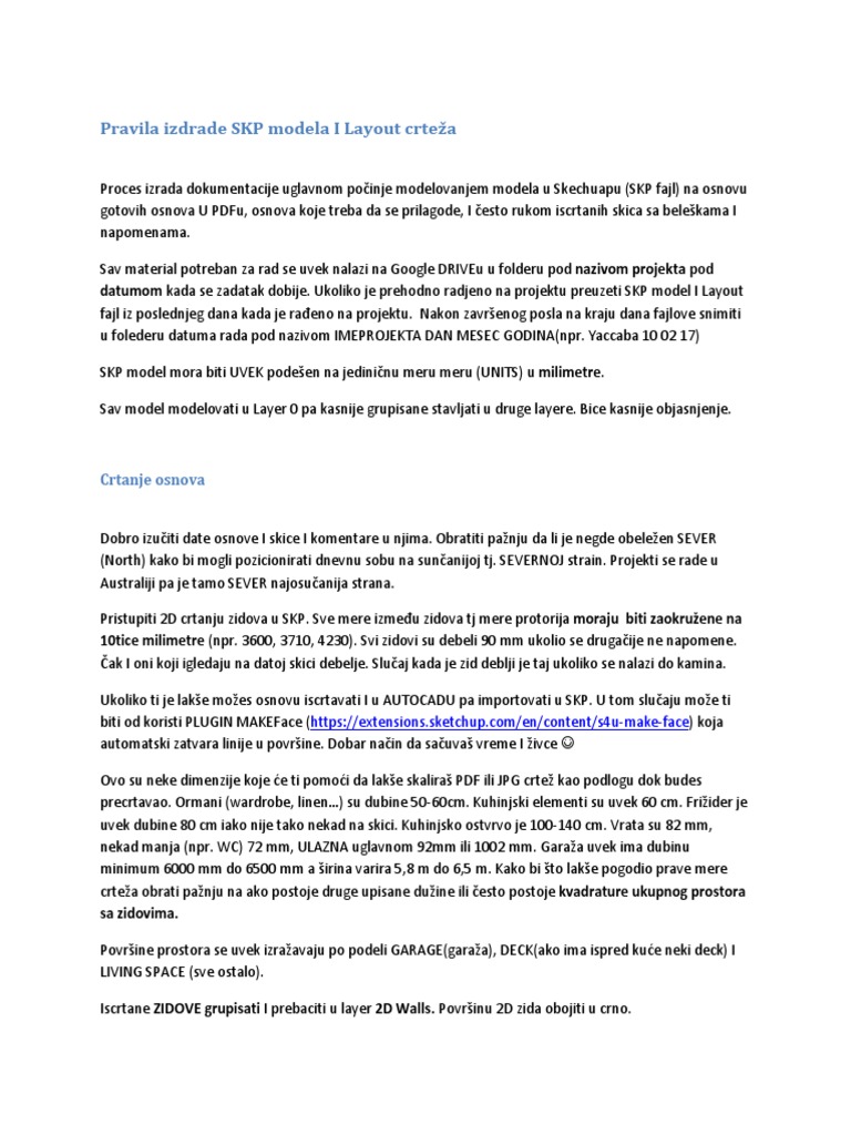 Uputstva Za Crtanje | PDF