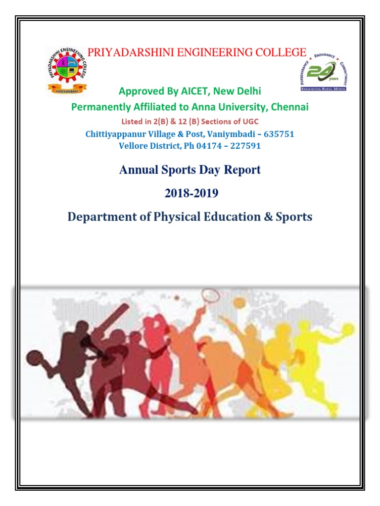 Annual Sports Day Report 2018-2019: Department of Physical Education ...
