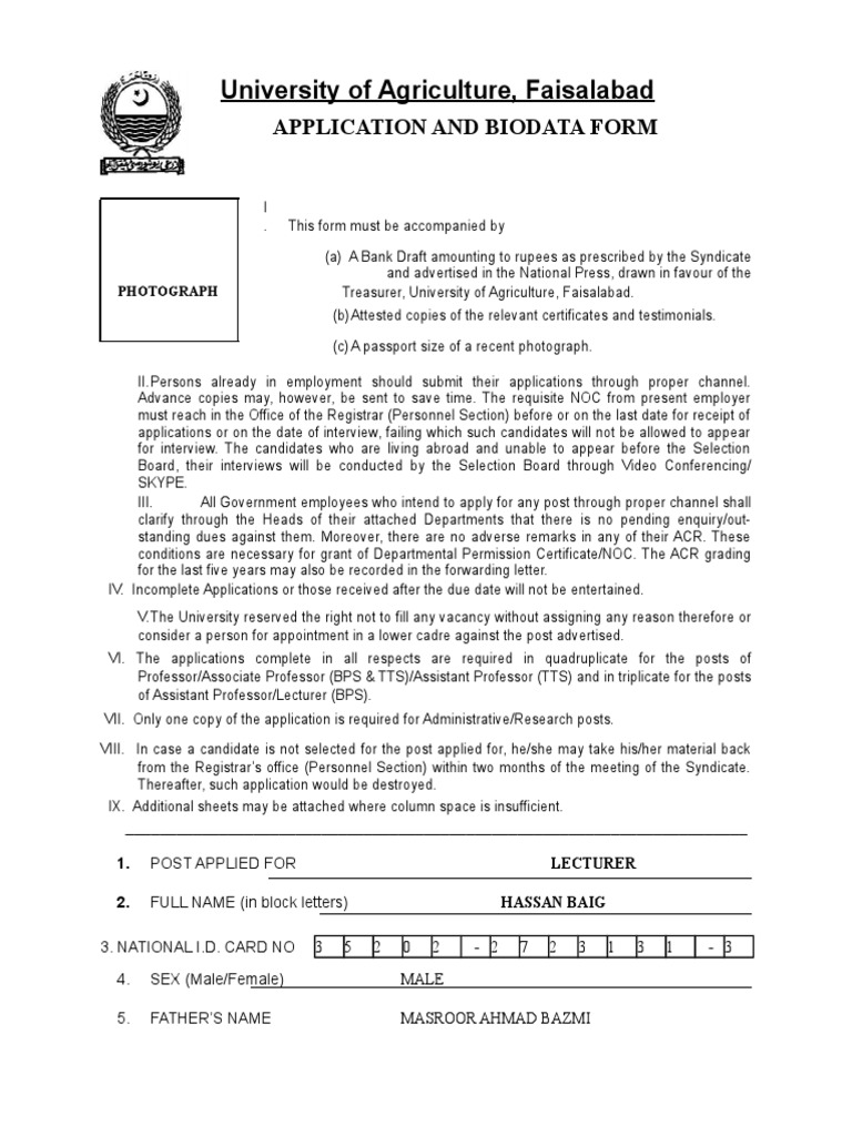 Job Application Form Word | PDF | Doctor Of Philosophy | Master Of Science