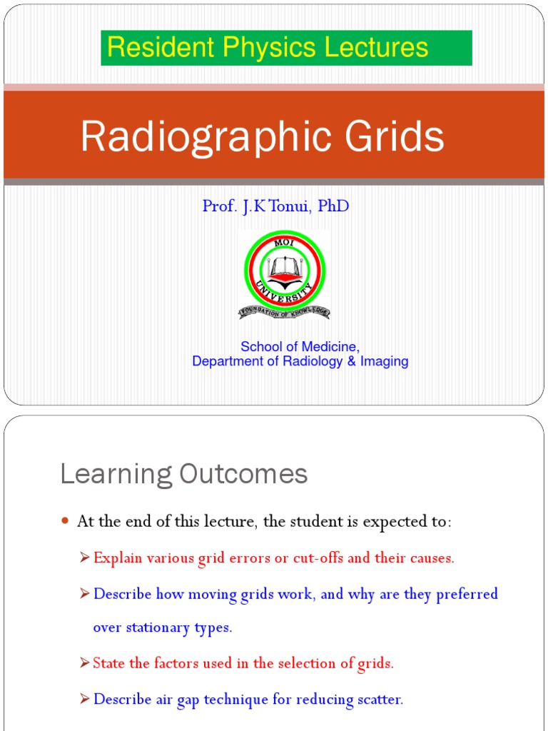 Understanding Radiographic Grids | PDF | Radiography | Medical Imaging