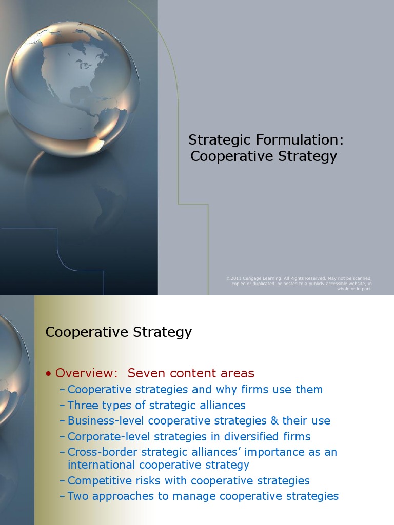 Cooperative Strategy Presentation | PDF | Franchising | Cooperative