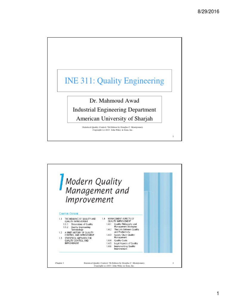 1 Modern Quality | PDF | Quality Assurance | Quality Management