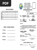 g12 Form 138 Template Front | PDF | Social Institutions | Social Science