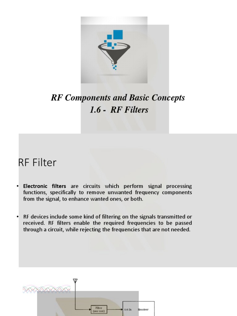Radio Frequency Filters | PDF