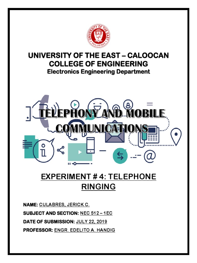 Telephone Ringing Experiment Overview | PDF | Telephone | Electronic ...