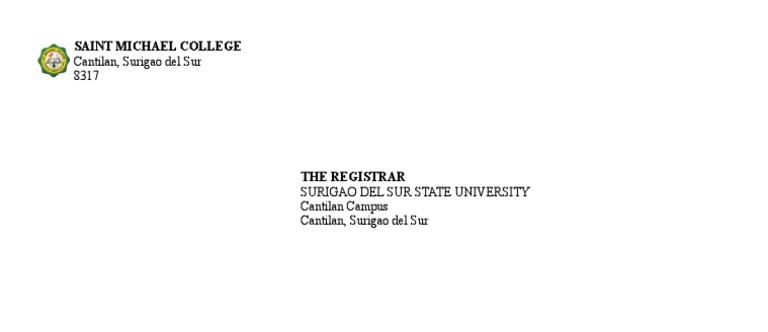 Sample of Envelope | PDF