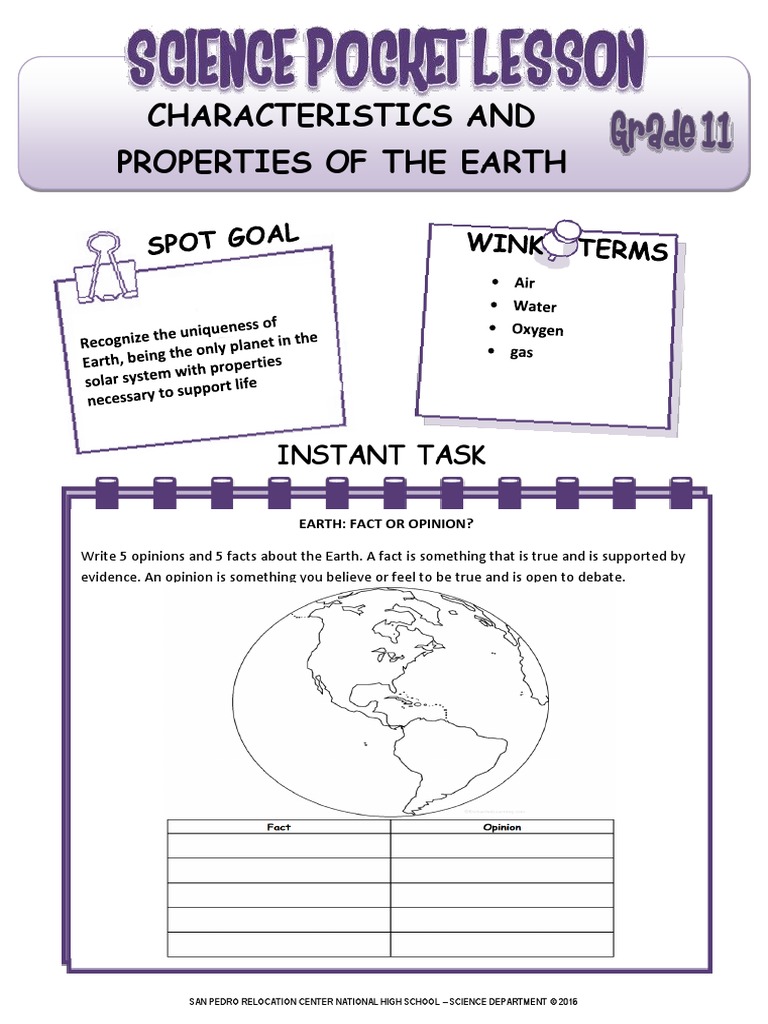Uniqueness of The Earth | PDF | Earth | Atmosphere Of Earth