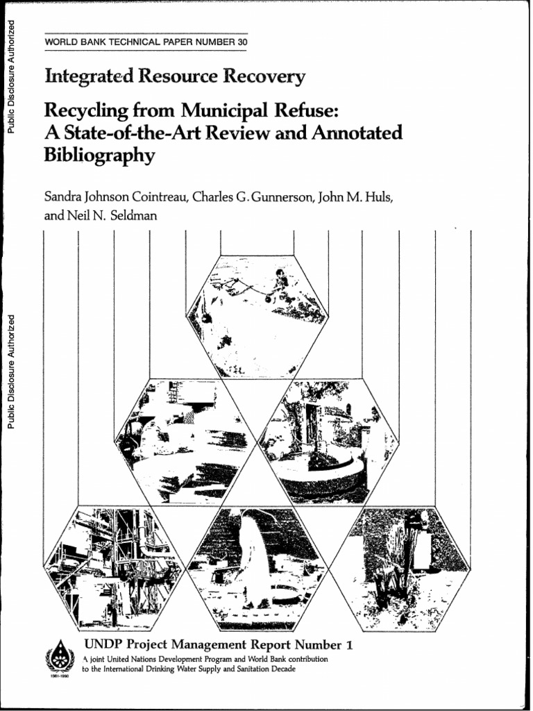 Recycling From Municipal Refuse: A State of The Art Review and ...