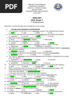 Grade 7 Answer Key | PDF