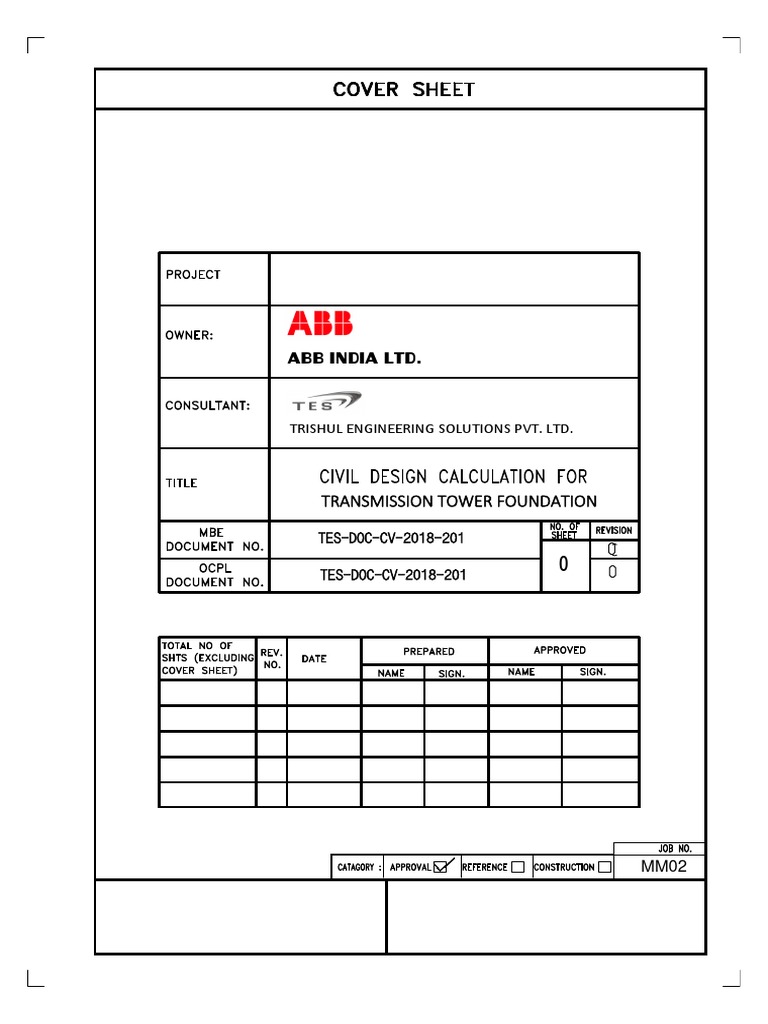 Tower Foundation Design Guide | PDF | Physical Quantities | Mechanical ...