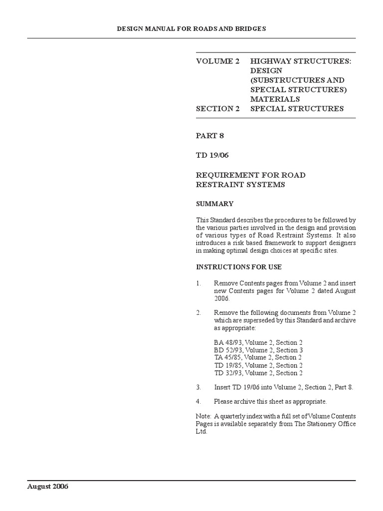 Highway Structures Design | PDF | Road | Highway