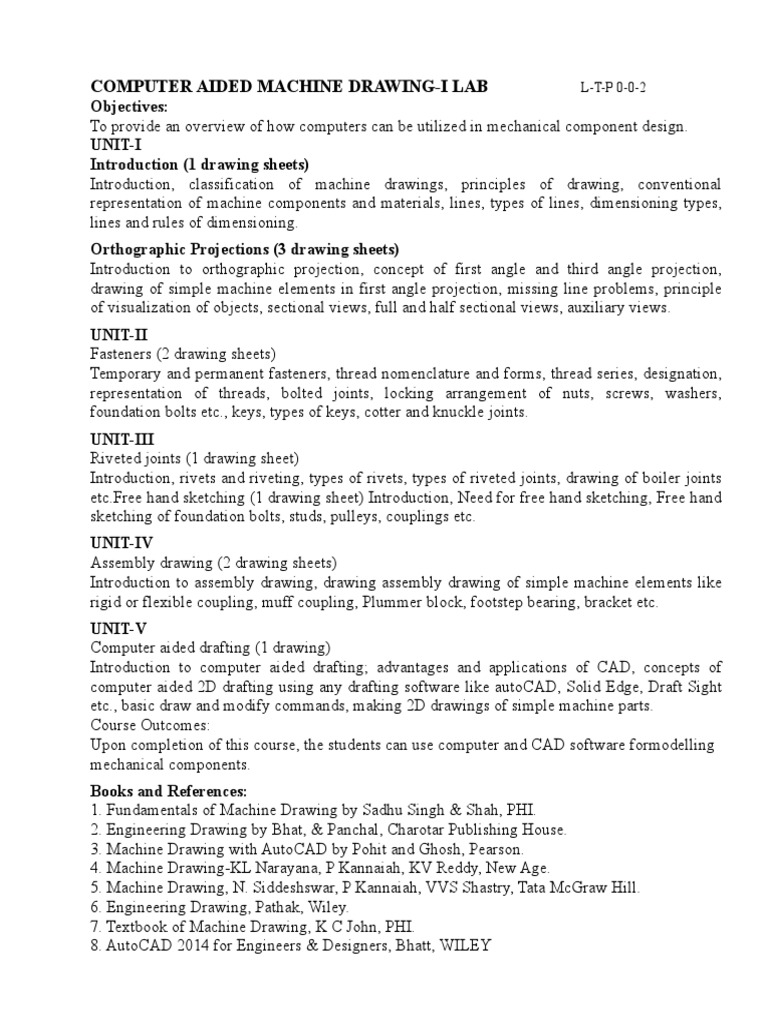 Computer Aided Machine Drawing | PDF | Machines | Computer Aided Design
