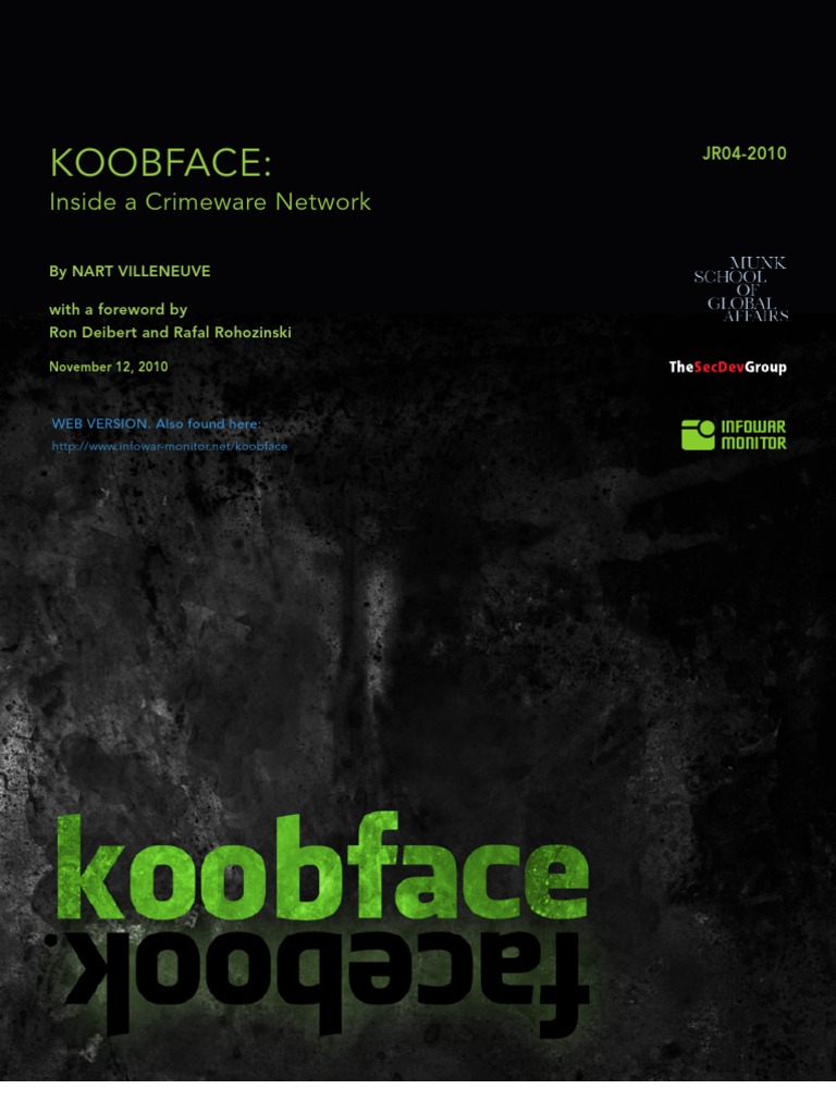Koobface: Inside A Crimeware Network | PDF | Malware | Computer Security