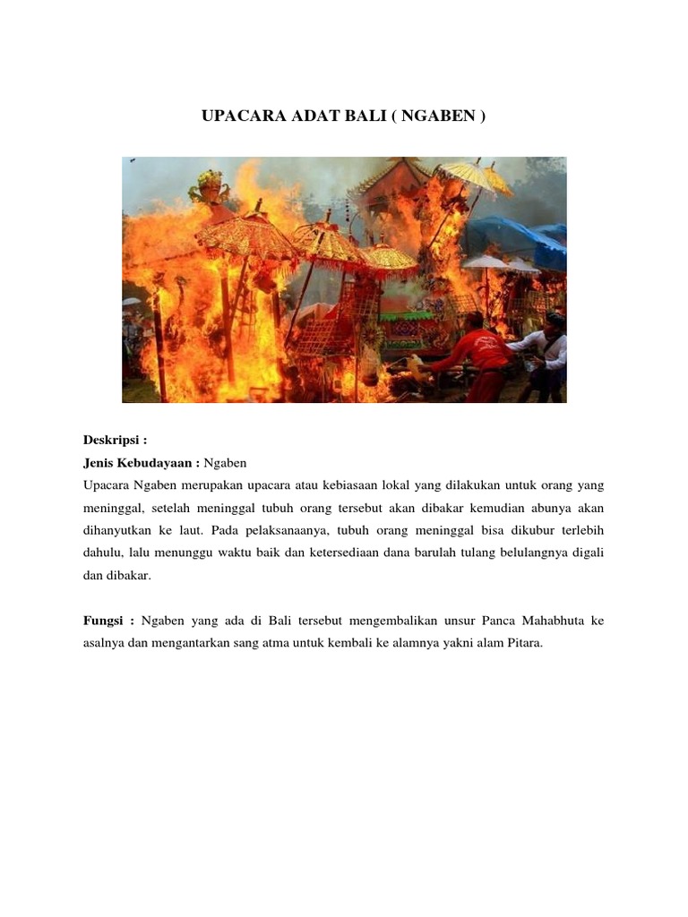 Upacara Adat Bali | PDF