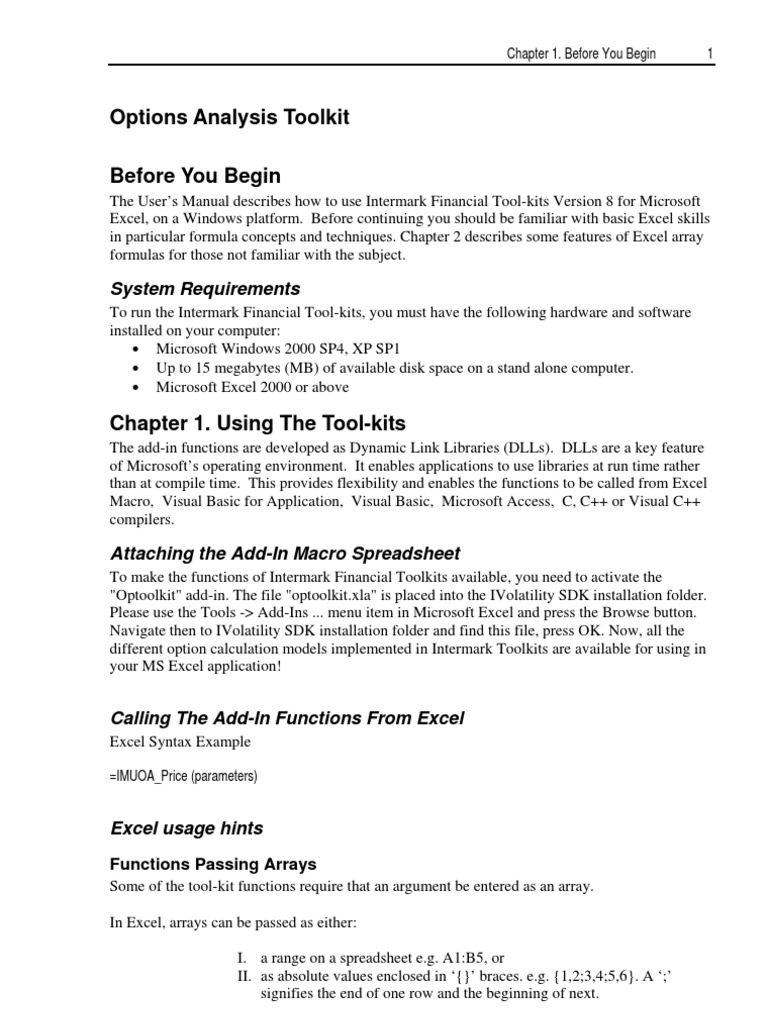 Options Analysis Toolkits | PDF | Black–Scholes Model | Greeks (Finance)