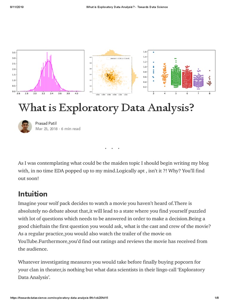 What Is Exploratory Data Analysis?: Intuition | PDF | Correlation And ...