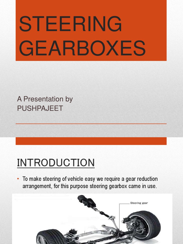 Steering Wheel Gearboxes | PDF | Steering | Gear