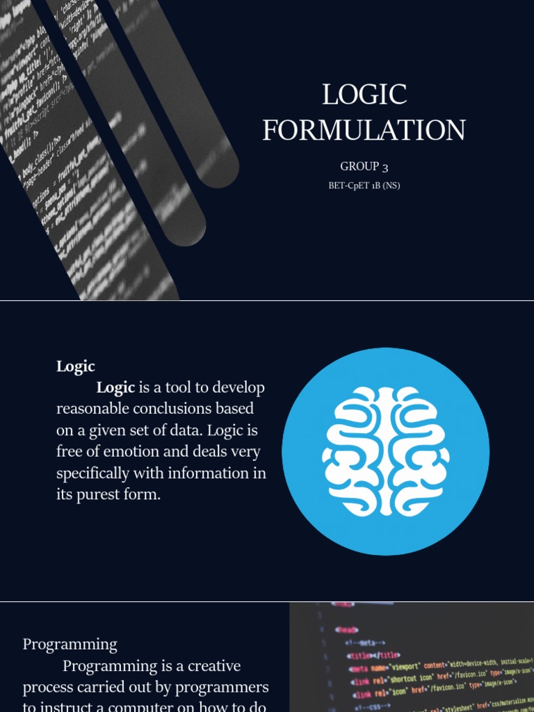 Understanding Logic and Programming Basics | PDF | Career & Growth ...