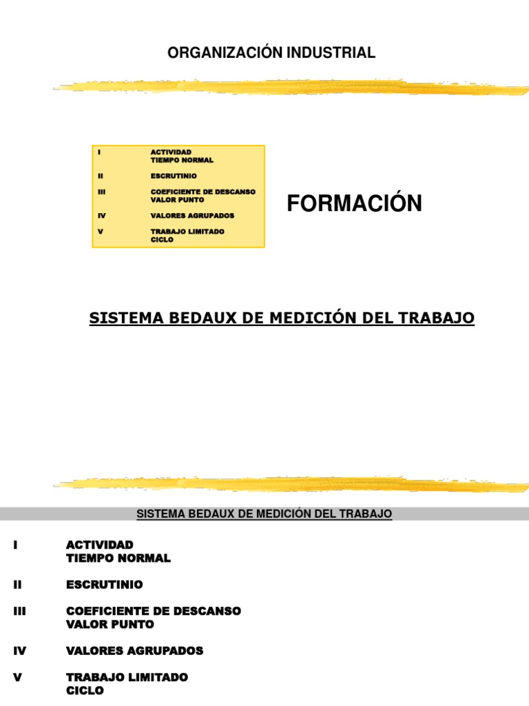 Método Bedaux | PDF | Naturaleza | Enseñanza de matemática