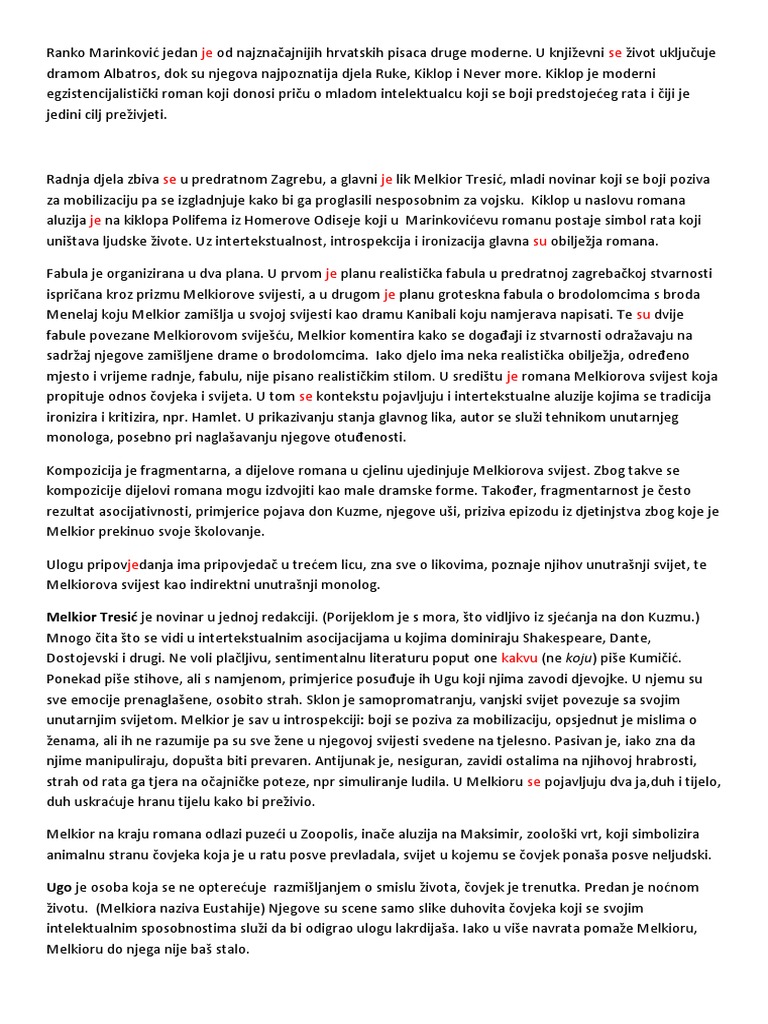 Primjer Eseja | PDF