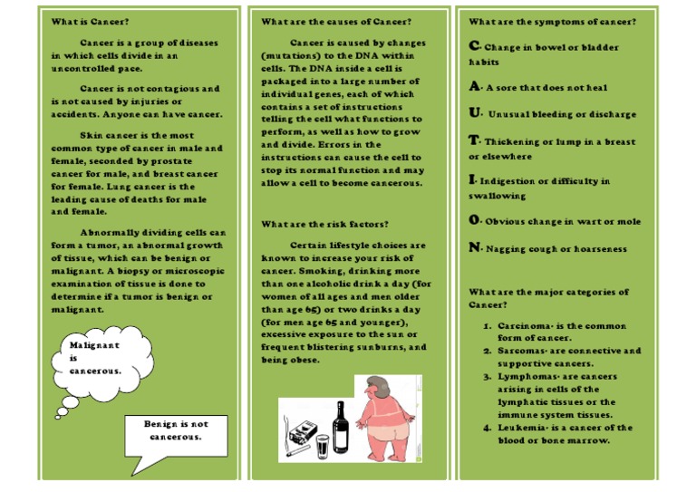 Mapeh Brochure | PDF | Benign Tumor | Cancer