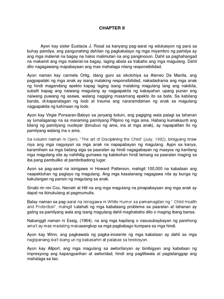 Chapter 3 Tagalog | PDF