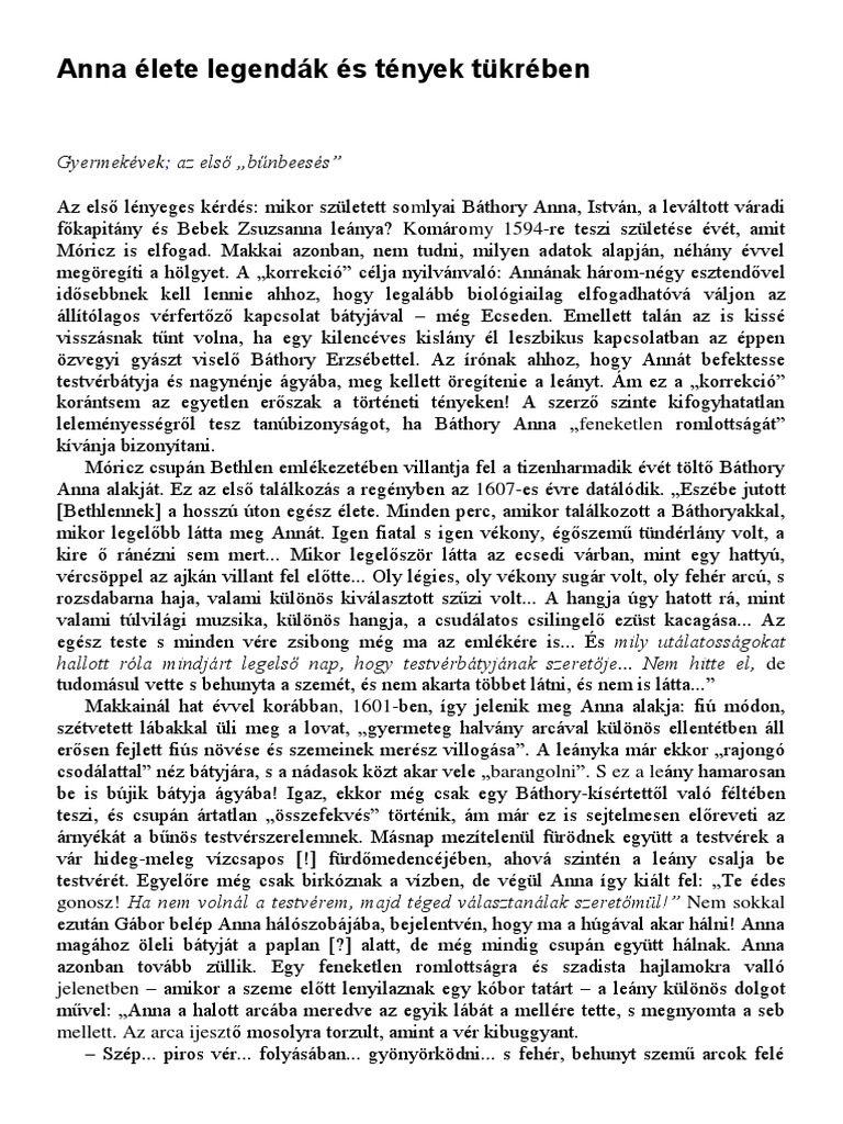 Bathory Anna - Nagy Konyvebol | PDF