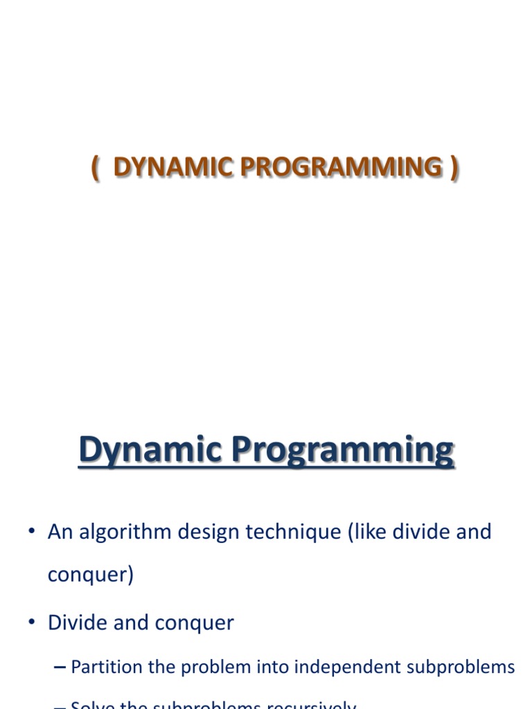 Dynamic Programming | PDF | Dynamic Programming | Matrix (Mathematics)