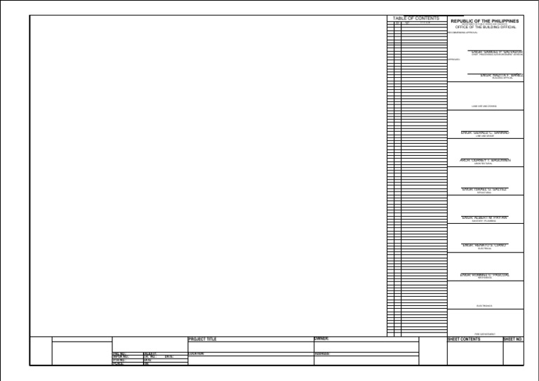 Standard Layout For Plans and Drawings | PDF