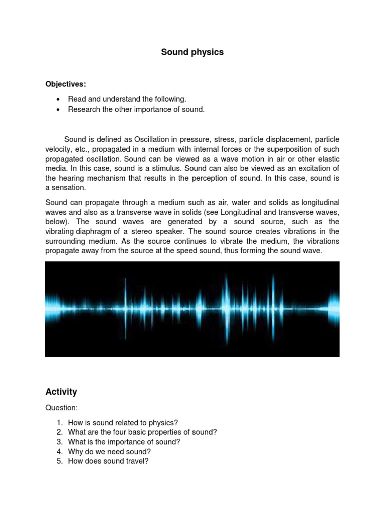 Understanding the Physics of Sound: Properties, Importance, and ...