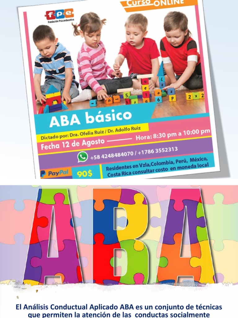 Curso Aba Online Informacion 08 - 2019 | PDF | Psicoterapia | Espectro ...