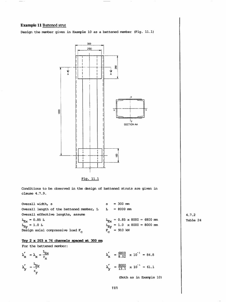 Battened Strut Design | PDF