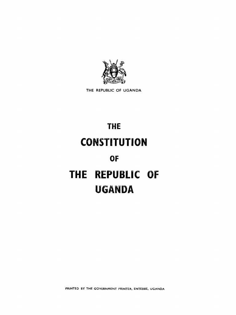 Uganda Constitution Summary | PDF | Remand (Detention) | Crime & Violence