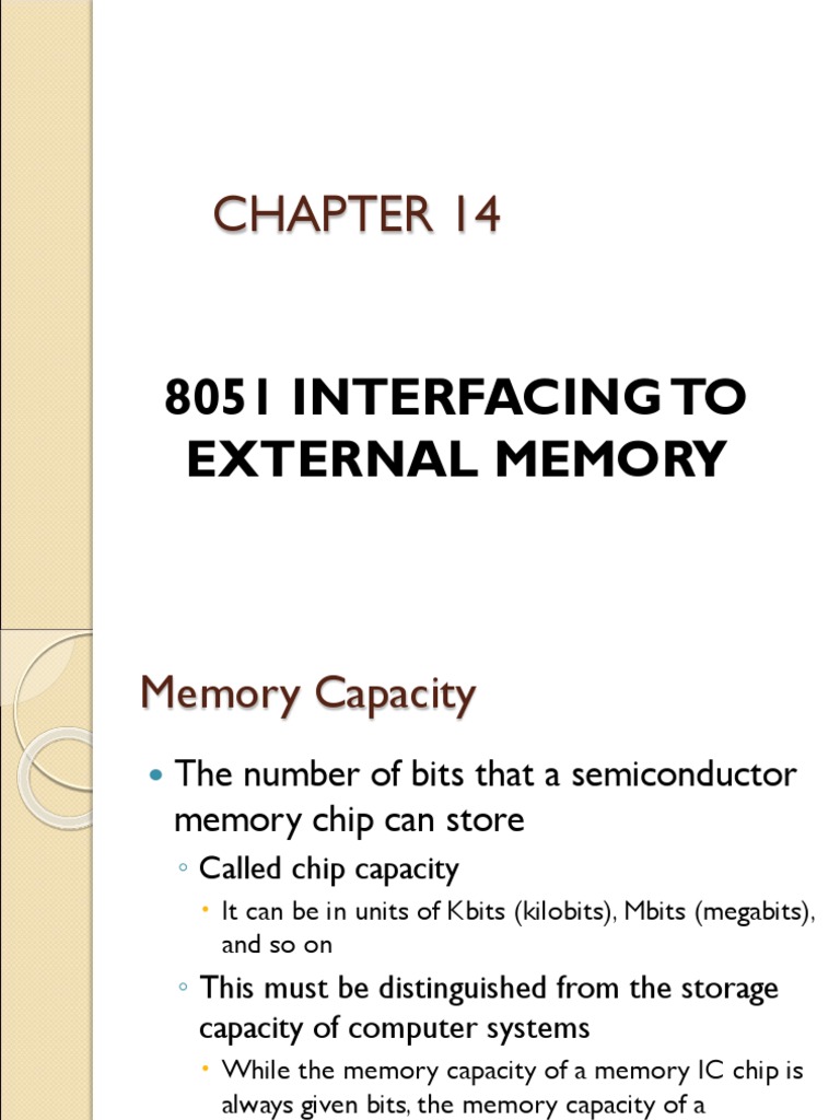 External ROM and RAM 8051 | PDF | Dynamic Random Access Memory | Random Access Memory