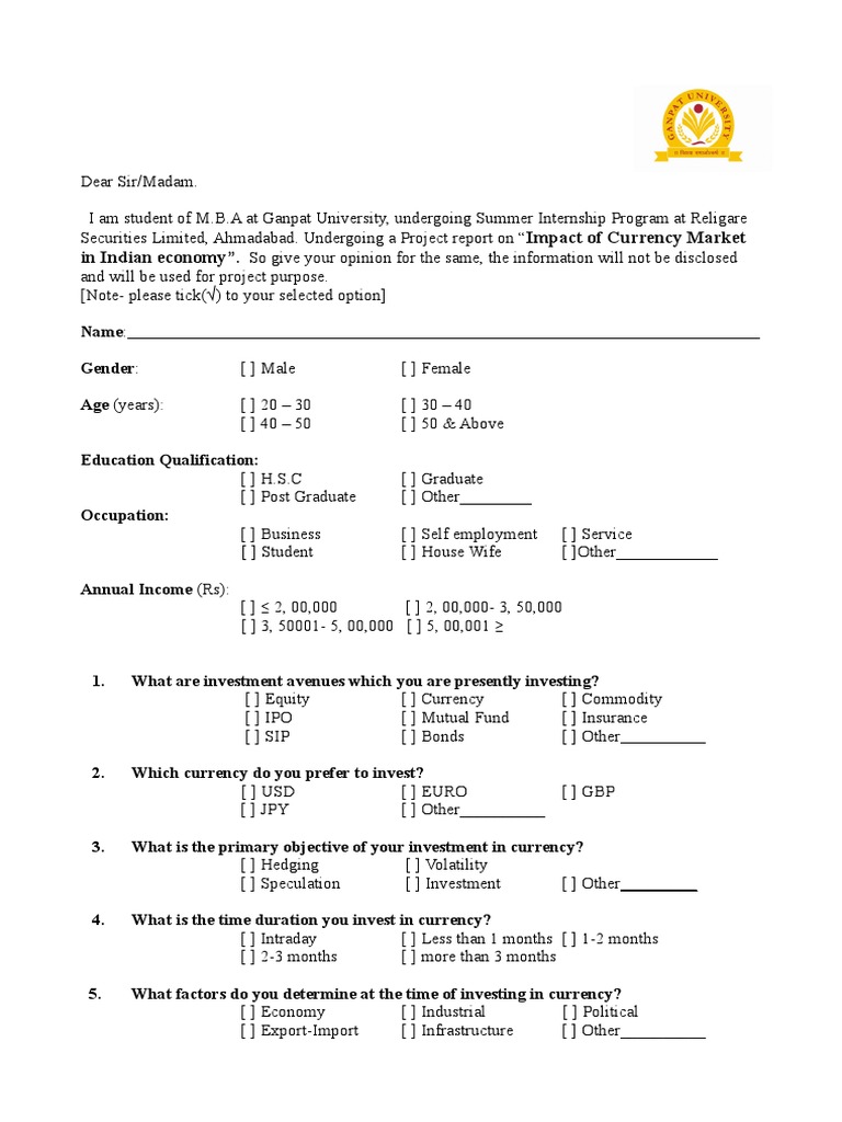 Question Air For Currency Market | PDF | Foreign Exchange Market ...