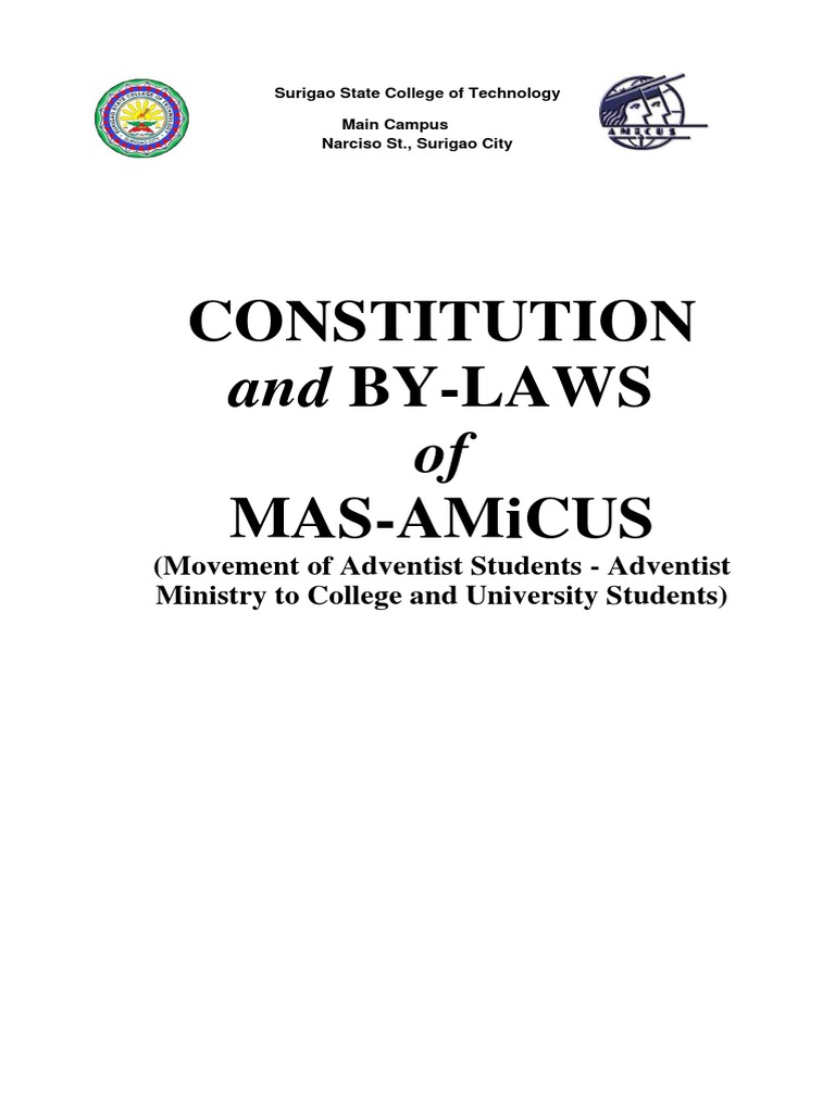 Mas-Amicus by Laws | PDF | Constitutional Amendment | Government