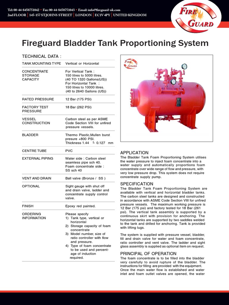 Bladder Tank | PDF | Valve | Pipe (Fluid Conveyance)