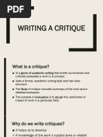 Critique Paper Template | PDF | Evaluation | Cognition