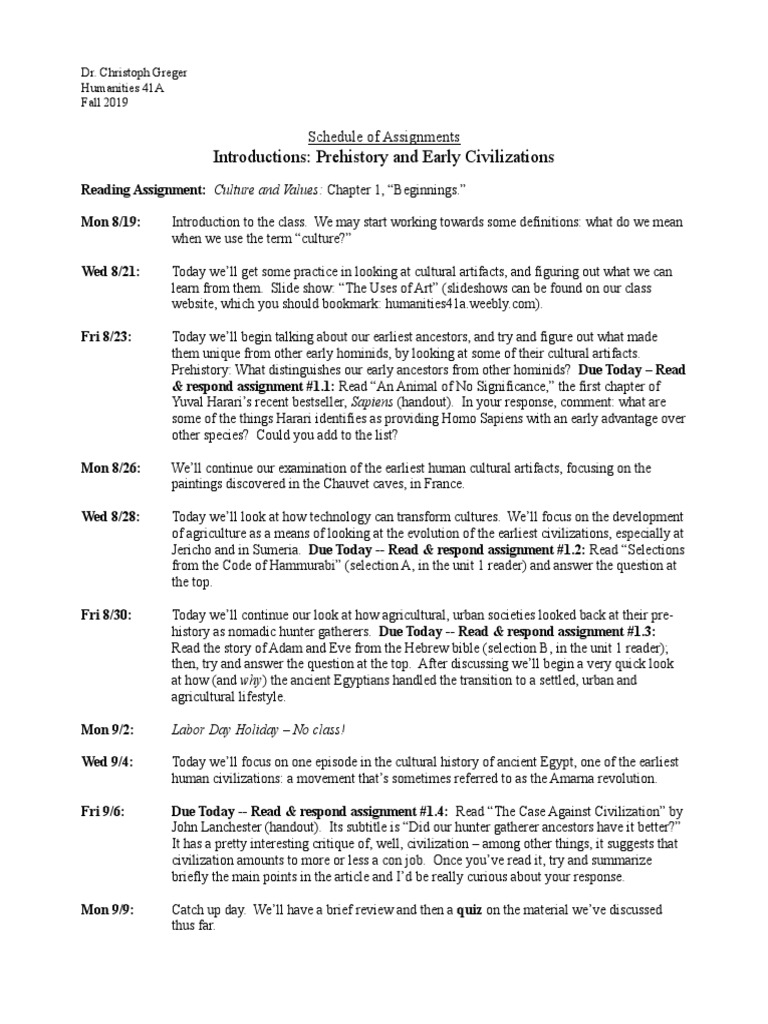 Unit 1 Prehistory and Ec | PDF | Civilization | Hunter Gatherer