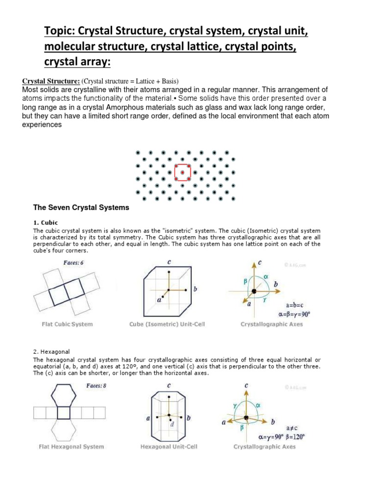 Rhombohedral Crystal Structure