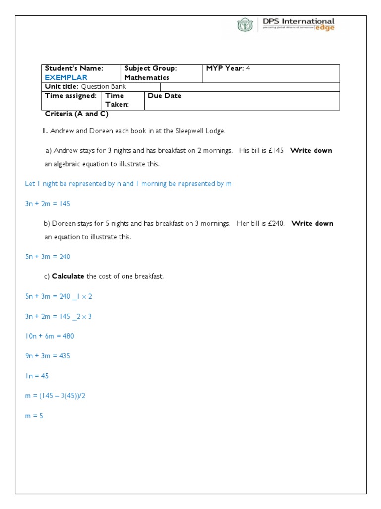 Exemplar Question Bank | PDF | Teaching Mathematics | Geometry